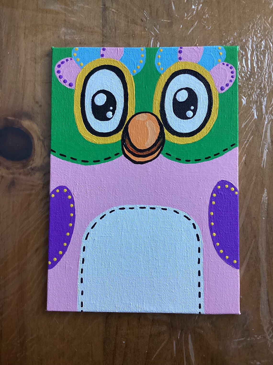 Chattermax Acrylic Painting Bluey Inspired Acrylic Painting Character ...