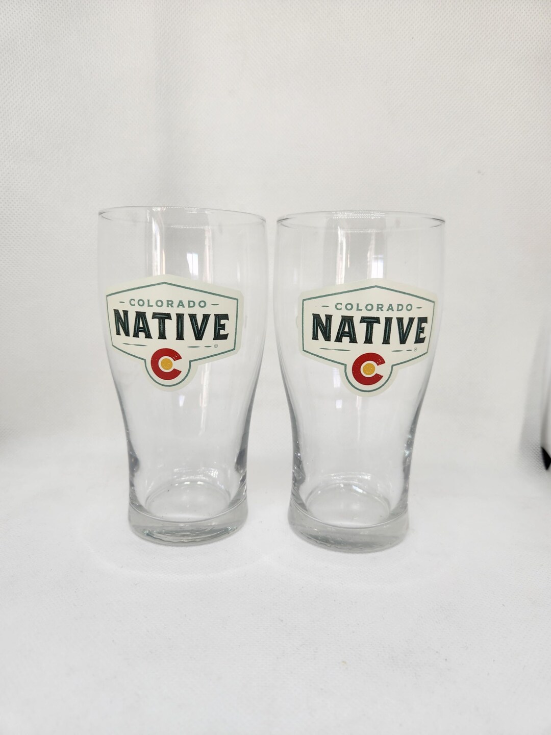 Colorado Native Amber Ale Pint Glass Set | Set of 2 Glasses - Etsy