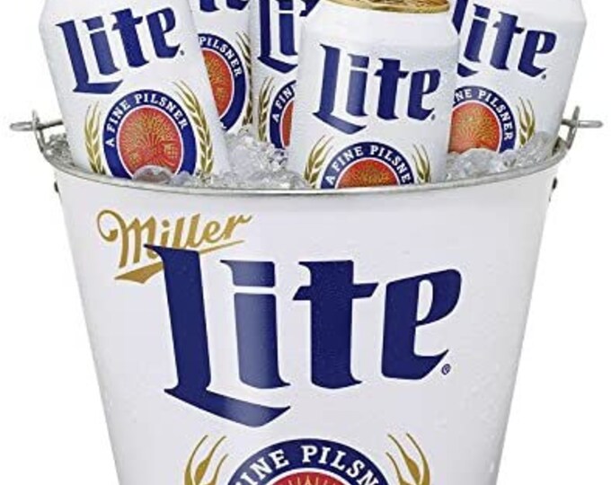Miller-lite Signature Beer & Ice Bucket Vinatage Logo - Etsy