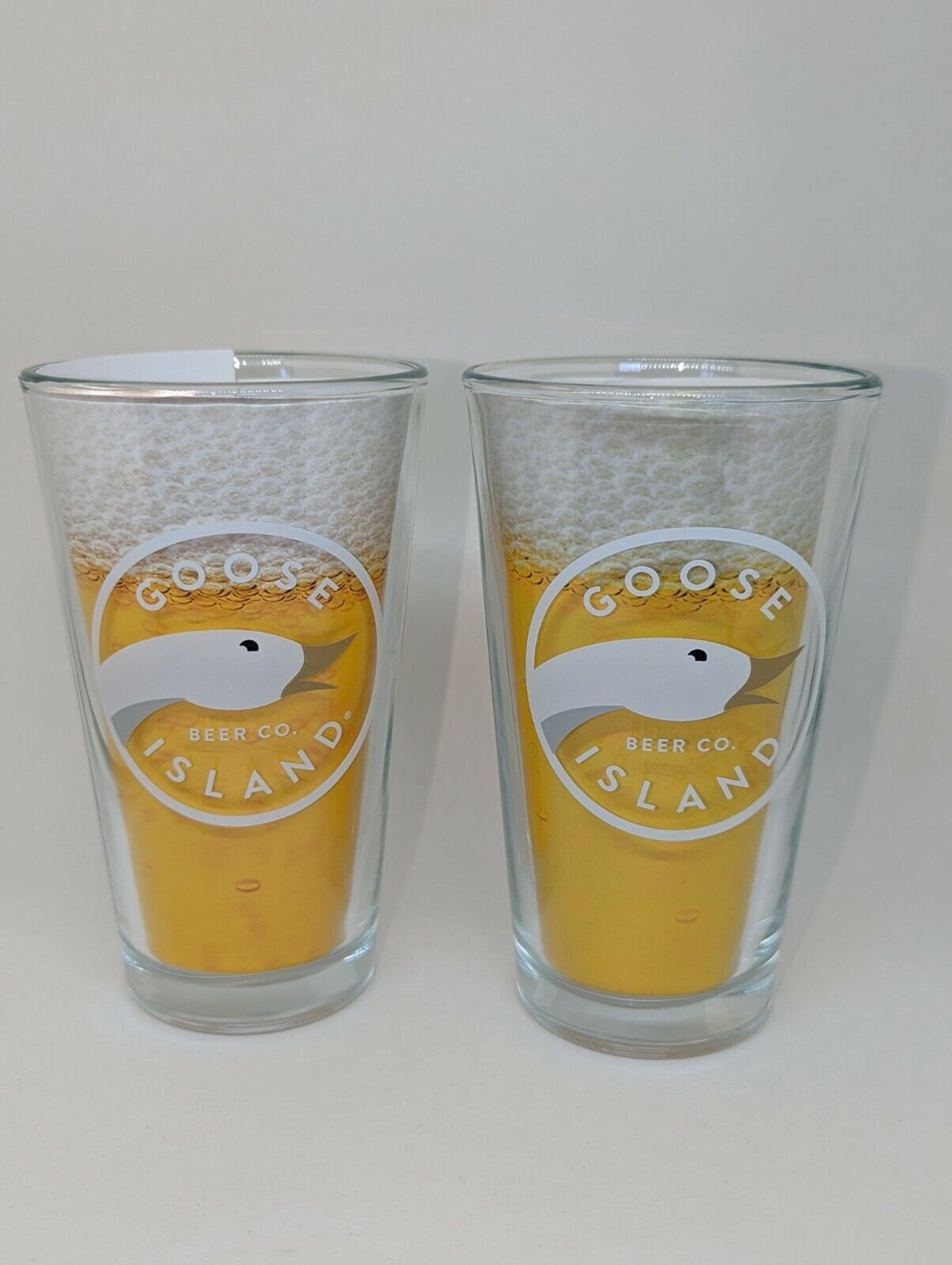 Goose Island Signature Pint Glasses - Set of 2 - New - Etsy