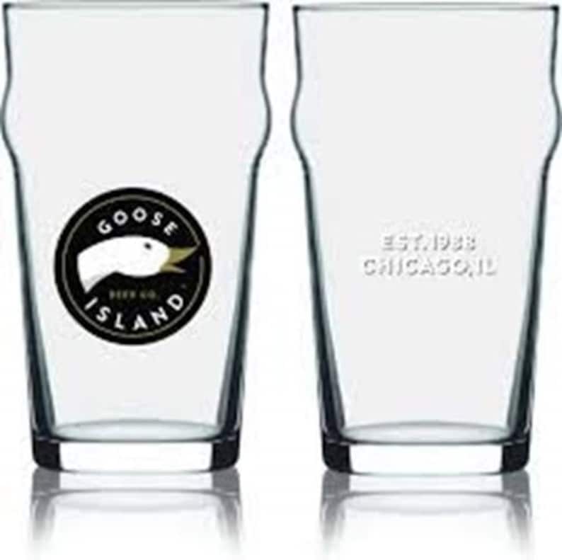 Goose Island Tulip Style Pint Glass - Etsy