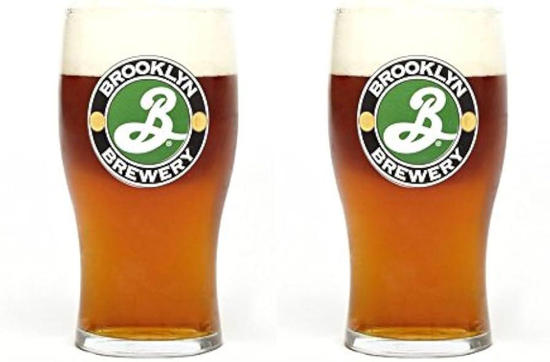 Brooklyn Brewery Pint Glasses - Set of 2 - Etsy