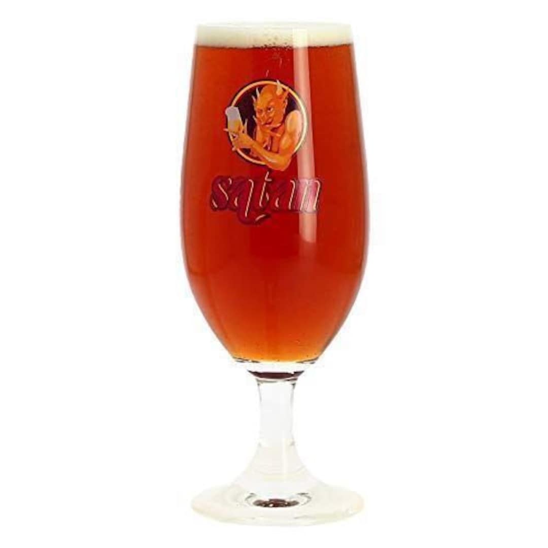 Satan Belgian Beer Chalice Glass - Etsy