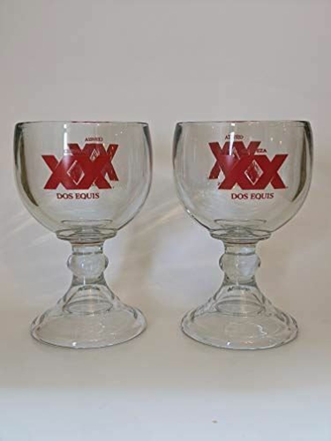 Dos Equis Cerveza XL Chabela Glass - Set of 2 - Etsy