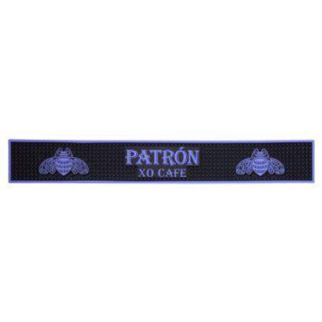 Patron Cafe Purple & Black Professional Series Bar Rail Runner Drip Mat ...