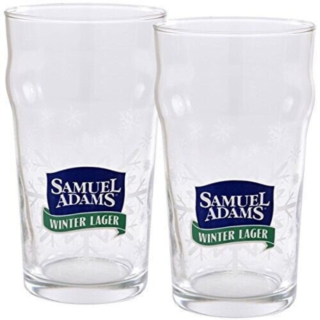 Samuel Adams Winter Lager Pint Glasses - Set of 2 - Etsy