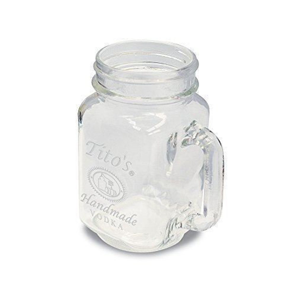 Tito's Vodka Mason Jar Moscow Mule Glass Mug Set of 2 - Etsy