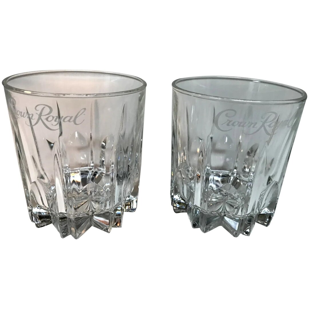 Crown Royal Rocks Glass - Star Bottom - Set of 2 - Etsy