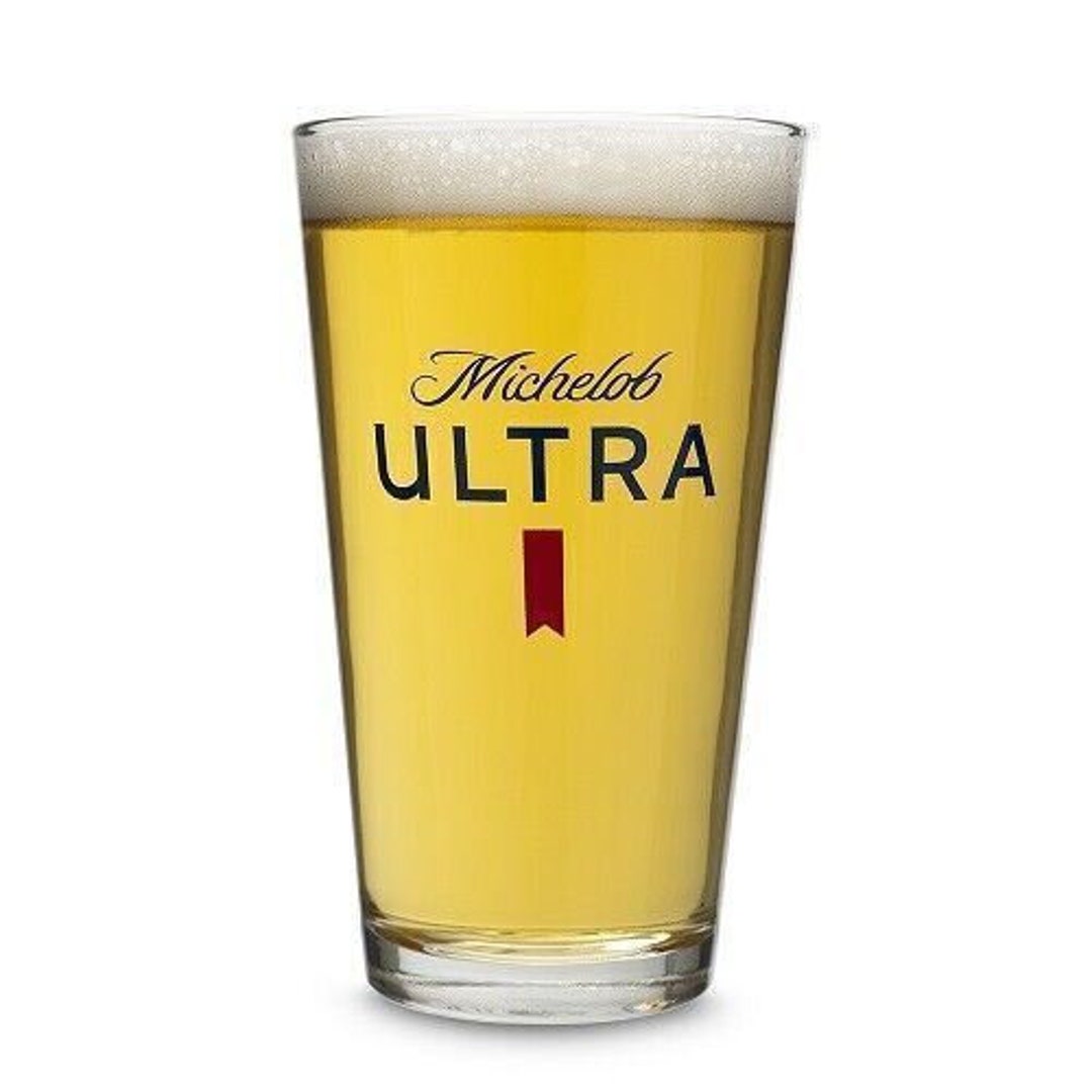 Michelob Ultra Signature Pint Glasses - Set of 4 - Etsy