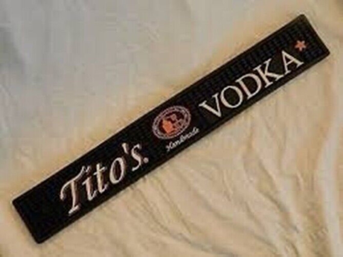 Tito's Vodka Rail Runner Drip Mat - Etsy