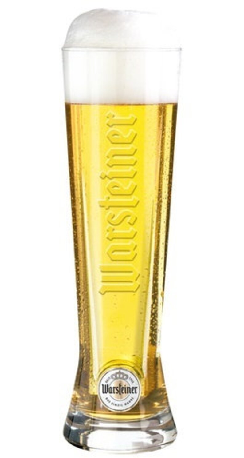 Warsteiner Gold Rimmed Pilsner Glass 0.3 L Das Einzig Wahre 1753 Pair ...