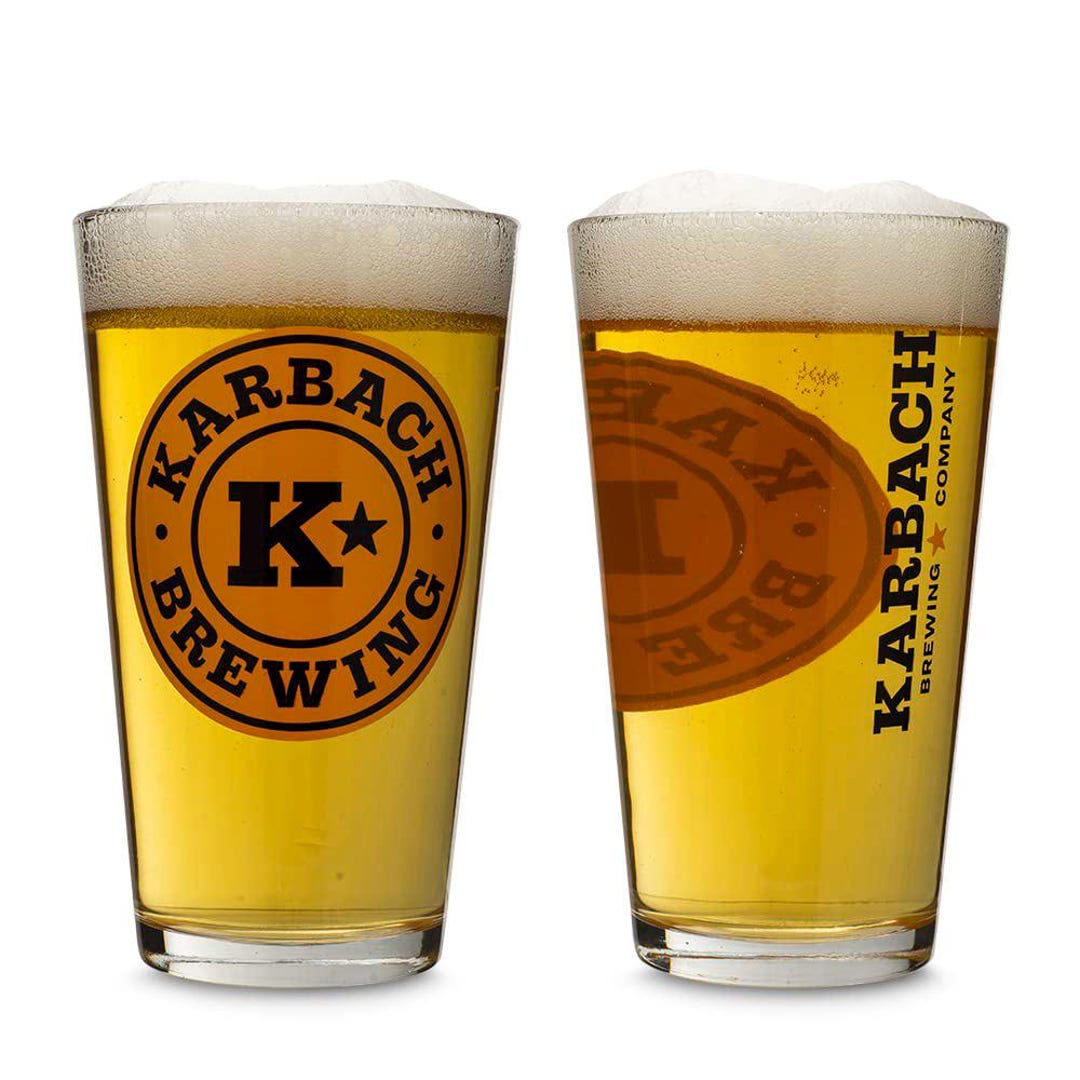 Karbach Brewing Signature Pint Glass - Set of 2 - Etsy