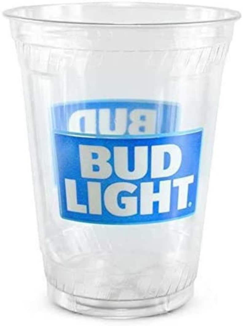 Bud Light Plastic Cups - New - Sleeve of 50 Disposable Cups - Etsy