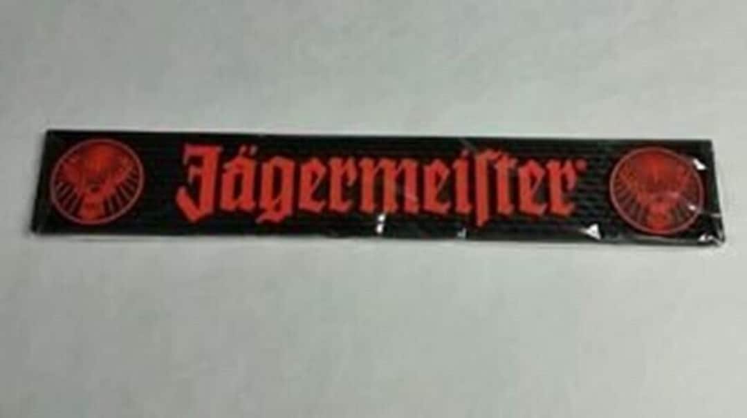 Jagermeister Black & Orange Logo Bar Mat - Etsy