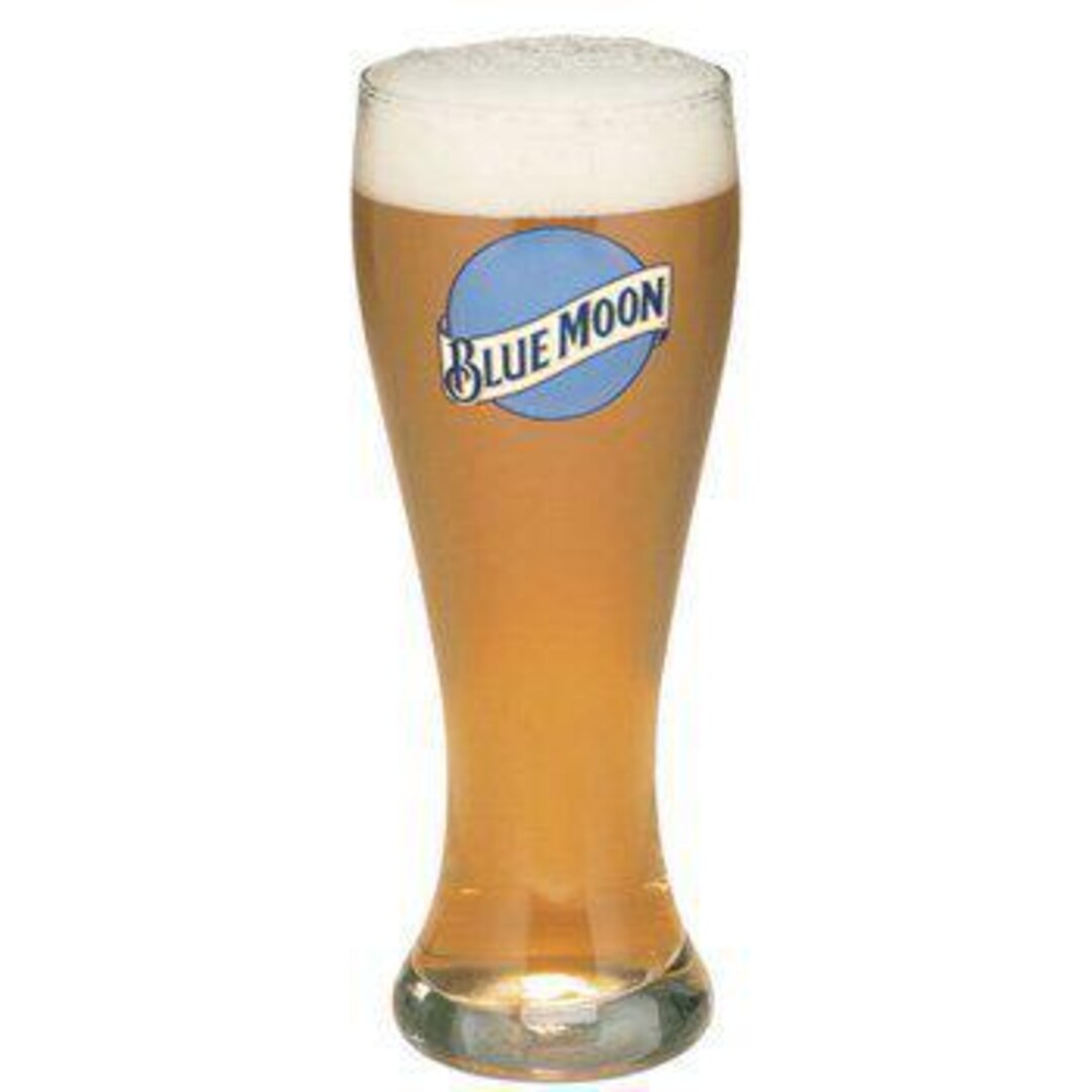 Blue Moon 16 Oz Pilsner Beer Glass Set of 2 - Etsy