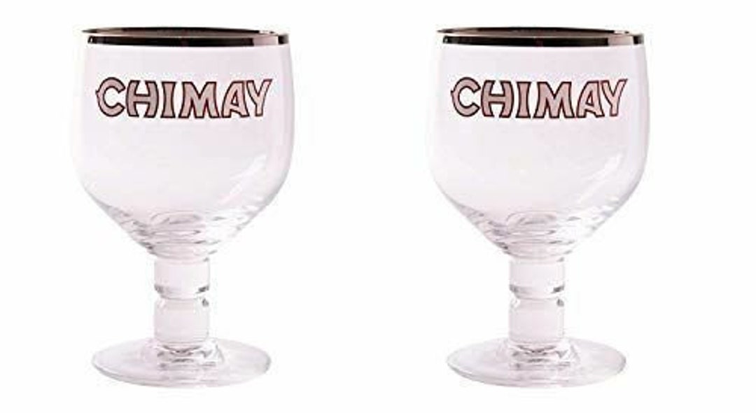 Chimay Belgian Ale Goblet/chalice Beer Glasses 0.25L - Set of 2 by ...