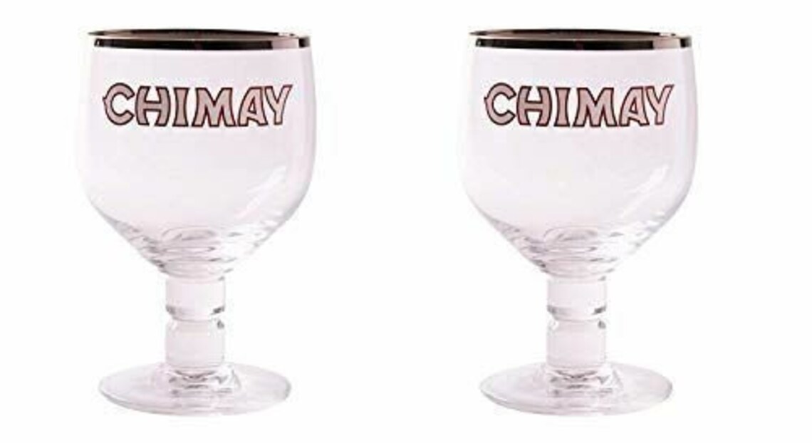 Chimay Belgian Ale Goblet/chalice Beer Glasses 0.25L - Set of 2 by ...