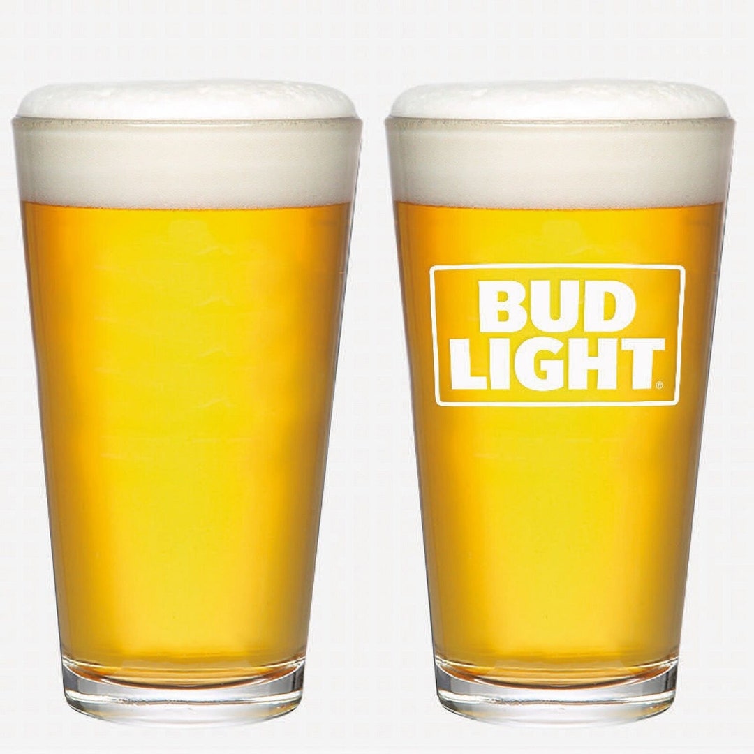 Bud Light Pint Glass - Etsy