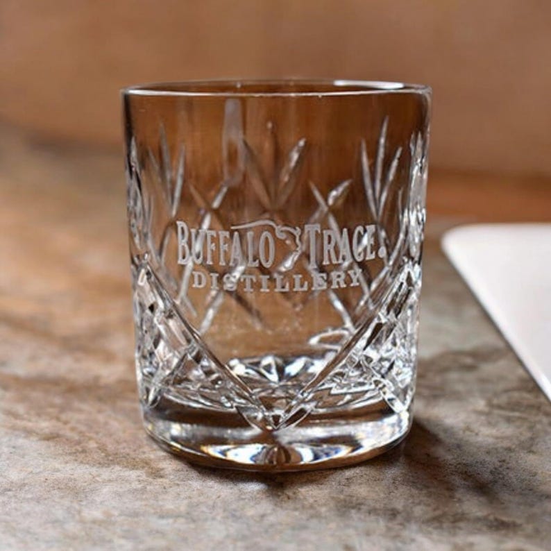 Buffalo Trace the Cut Crystal Rocks Glass - Etsy