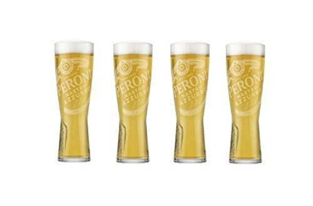 Peroni Italian Beer Glass - New 2020 Signature Edition - Set of 4 - Etsy