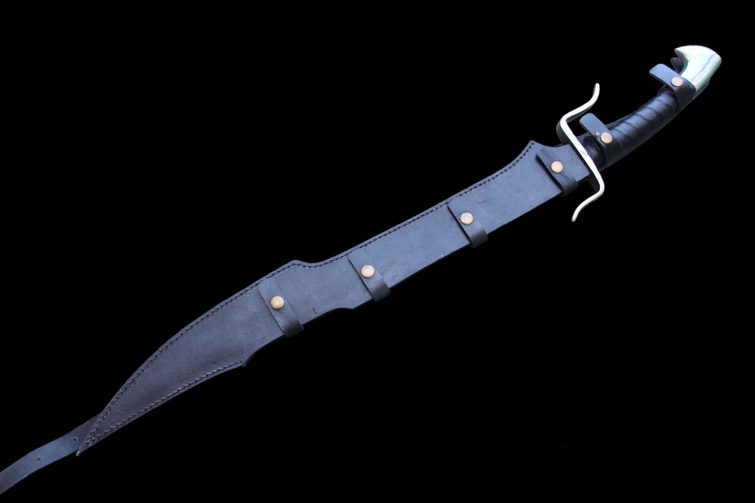 Custom Scimitar Sword Epada Espartana Machete Sword Kukri-full Tang ...