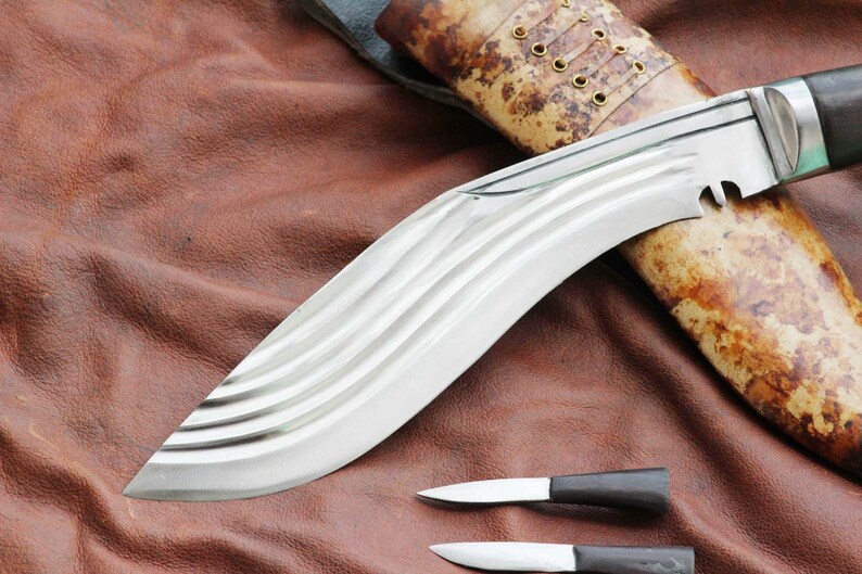 11-inches Long Blade Five Fuller Khukuri-kukri Full Tang Handle Best ...