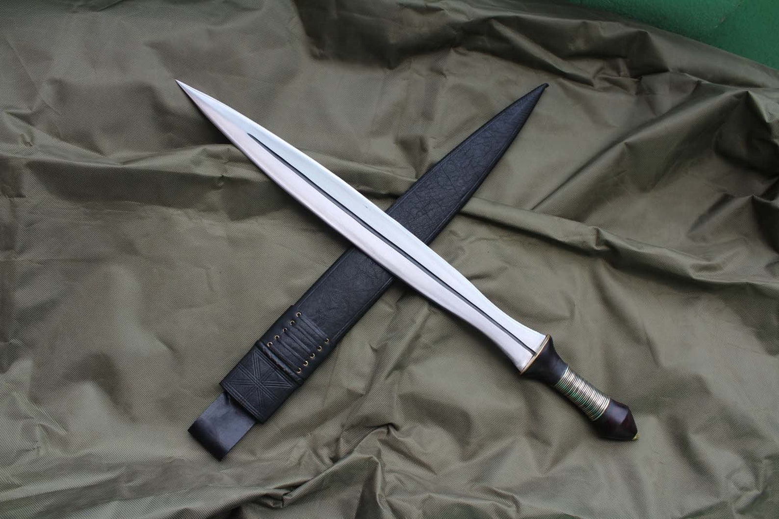 Custom Viking Sword Hand Sword Truck Leaf Spring Sword Ready to Use ...