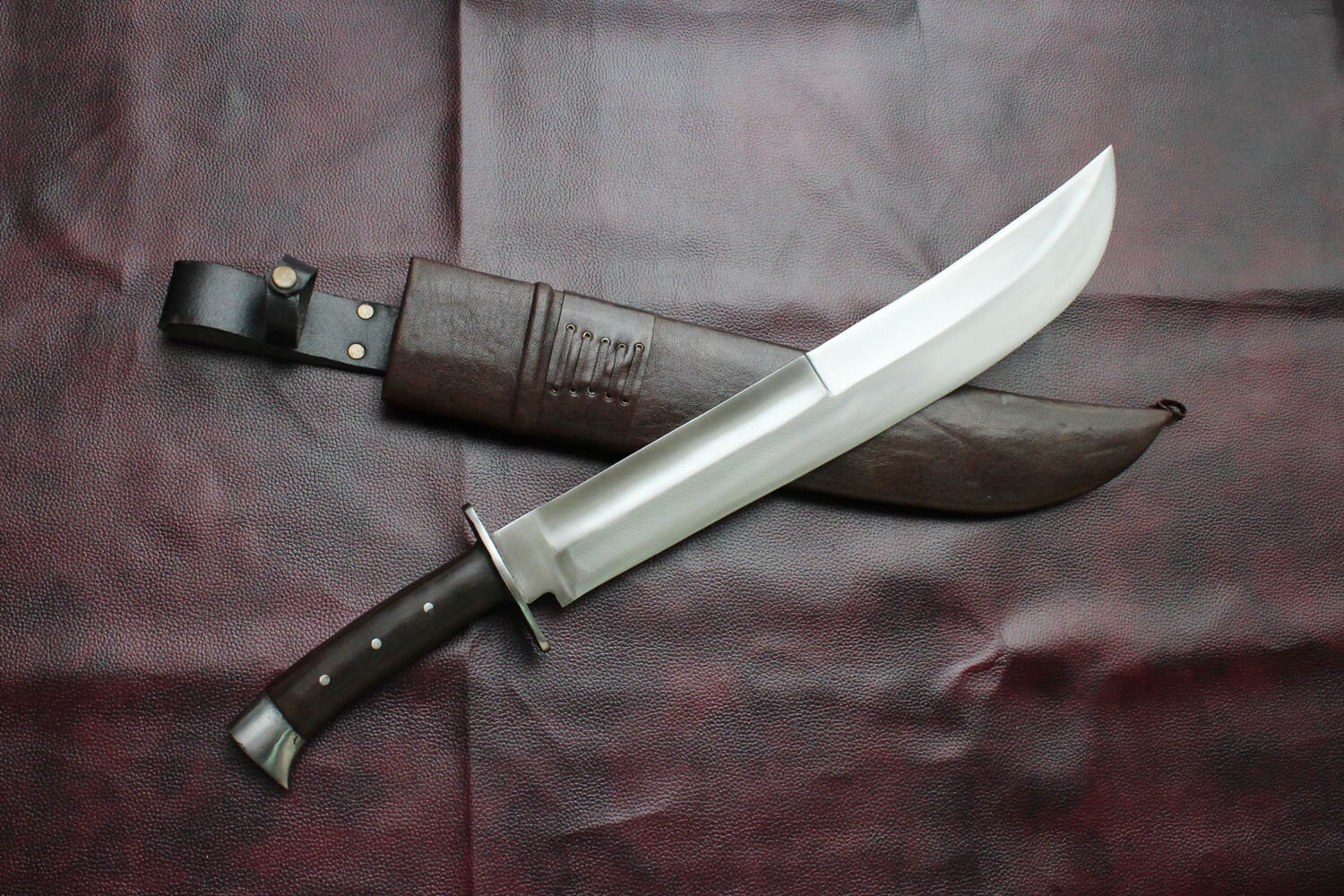 19 Inches Long Blade Machete Cleaver Sword Sharpen Balance Water ...