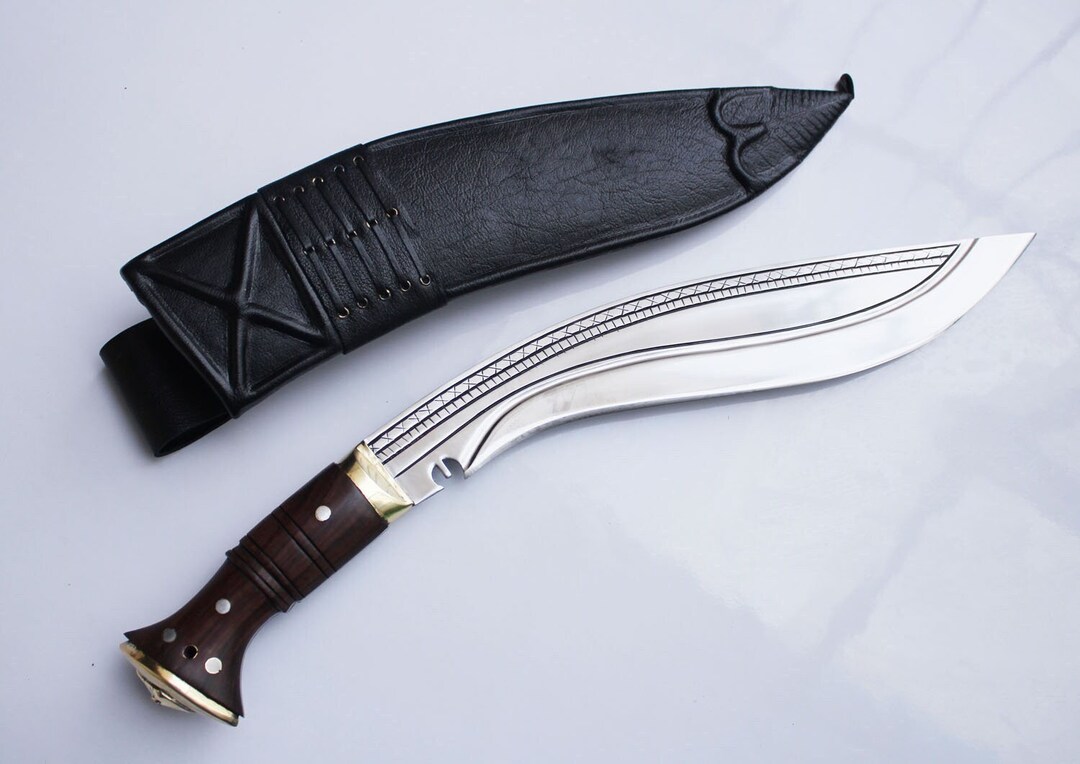15-inch Long Blade Classic Khukuri Historical Kukri Knife Handmade ...
