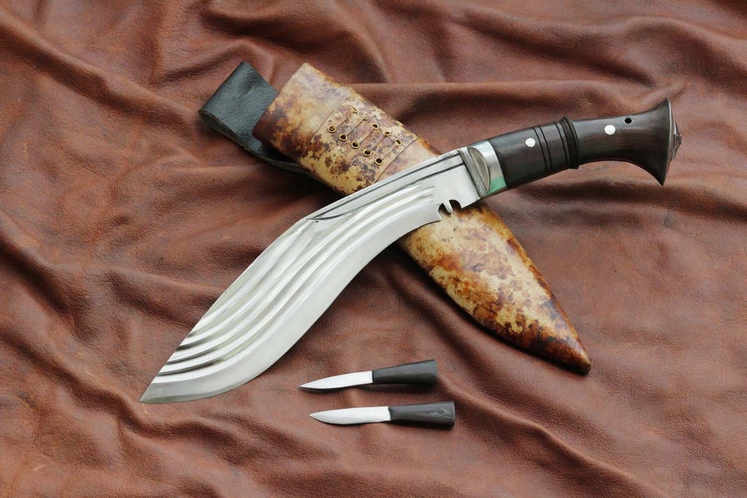 11-inches Long Blade Five Fuller Khukuri-kukri Full Tang Handle Best ...