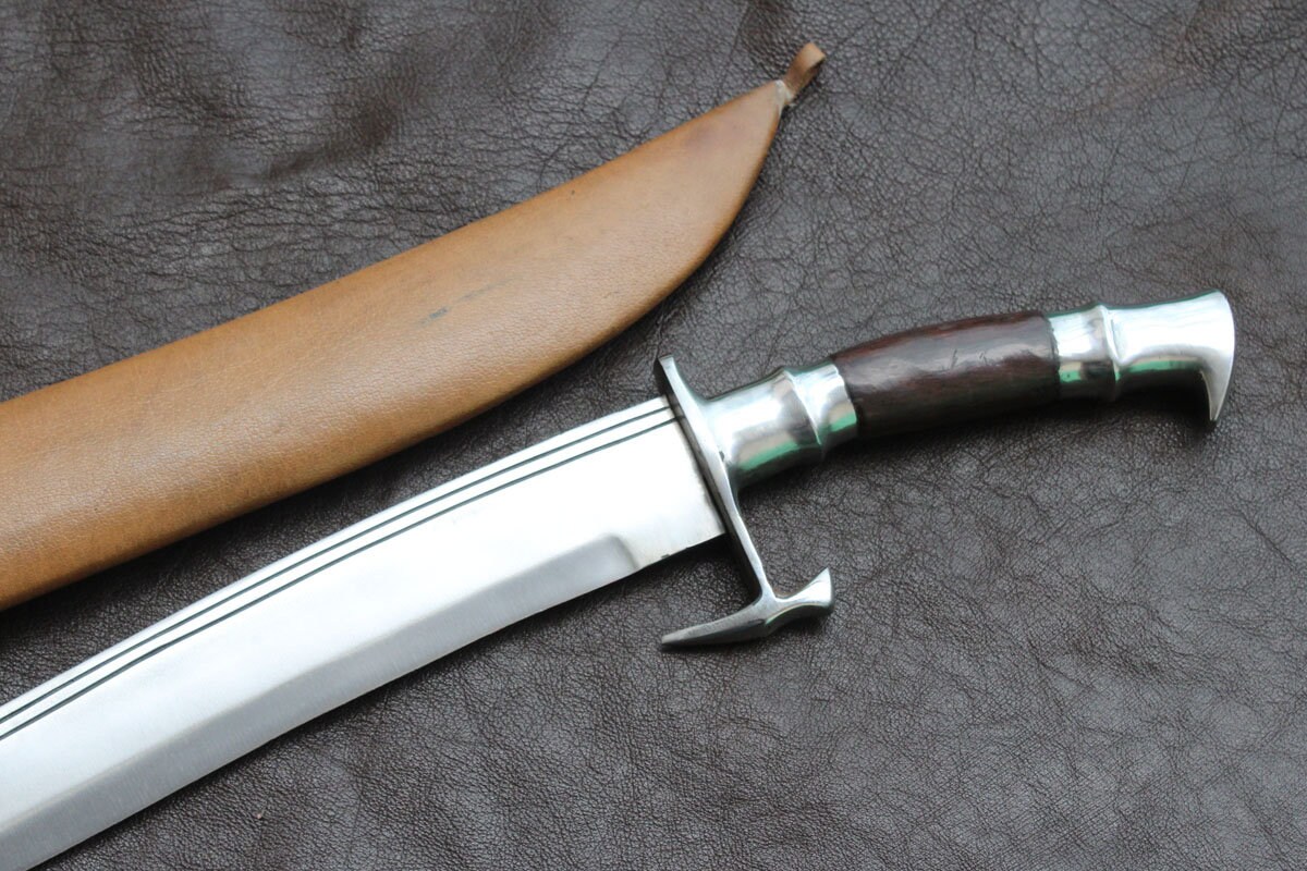 18.5 Inches Long Blade Cleaver Machete-sword Khukuri-kukri Handmade ...