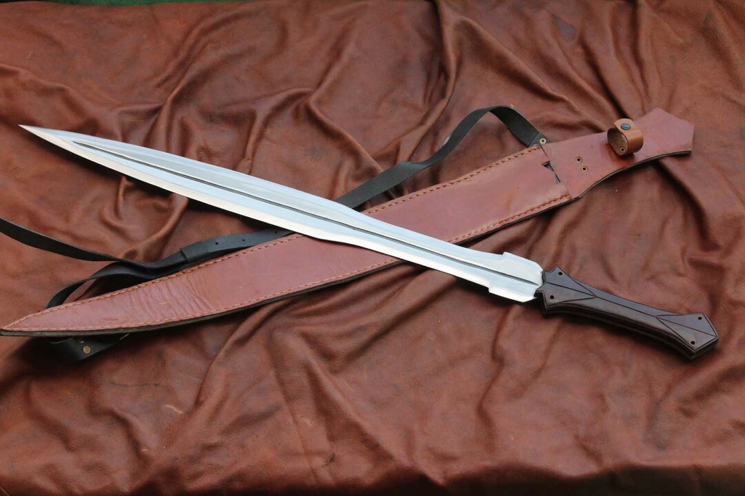 Viking Sword 27 Inches Long Blade Fixed Blade Sword Handmade Sword ...