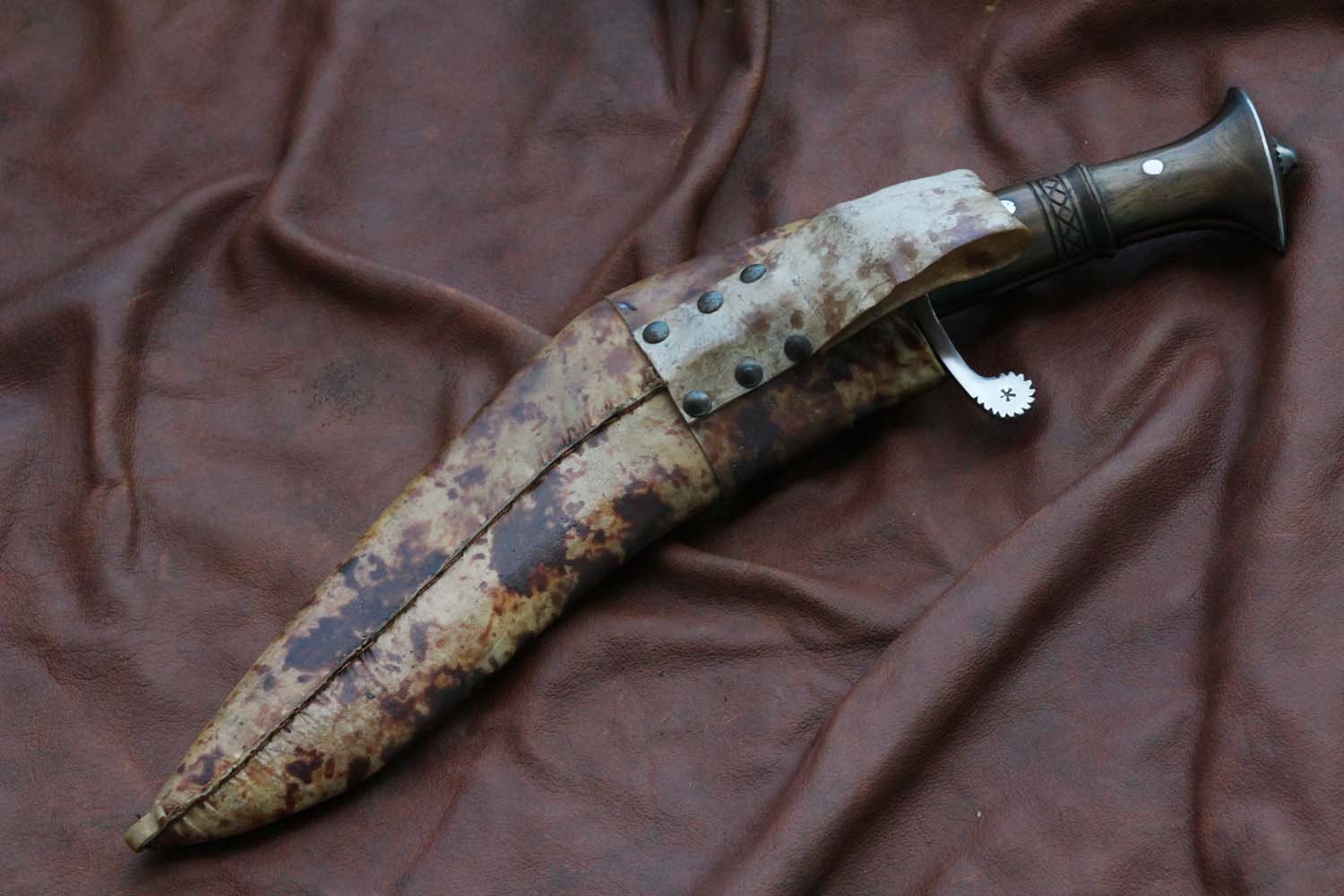 12 Inches Long Blade Angkhola Guard-beast Kukri-khukuri-handmade Gurkha ...