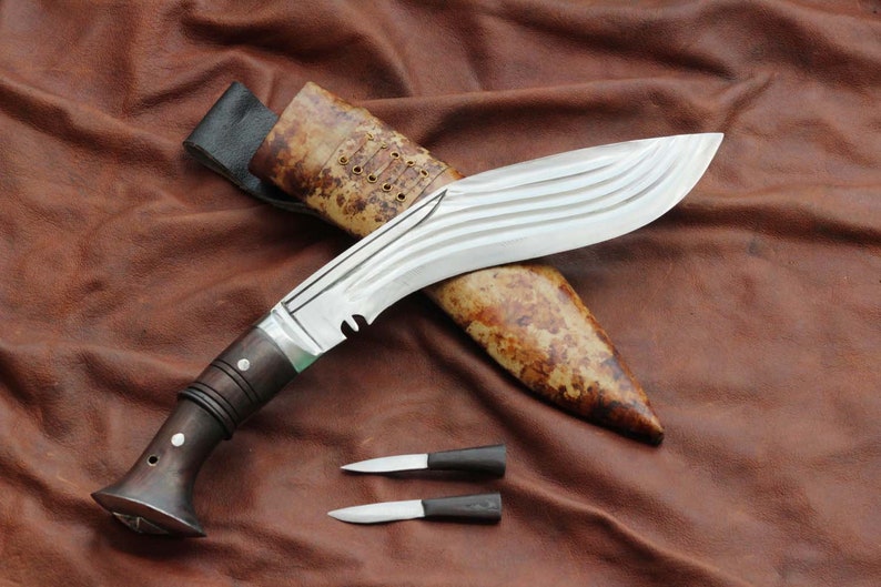 11-inches Long Blade Five Fuller Khukuri-kukri Full Tang Handle Best ...