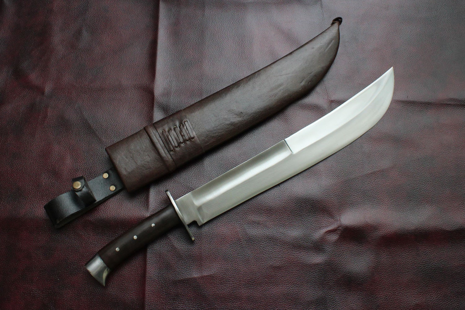 19 Inches Long Blade Machete Cleaver Sword Sharpen Balance Water ...