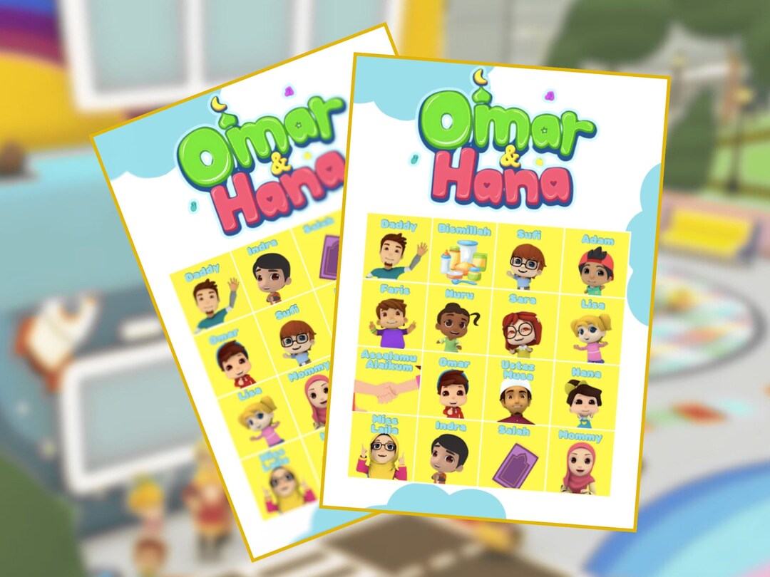 Omar and Hana Bingo Cards Ready to Print - Etsy