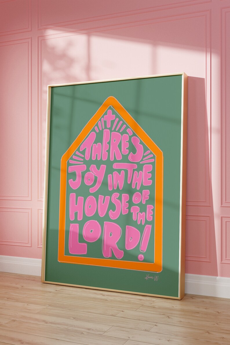 Colorful Christian Wall Art Bible Verse Print Modern Scripture Art ...