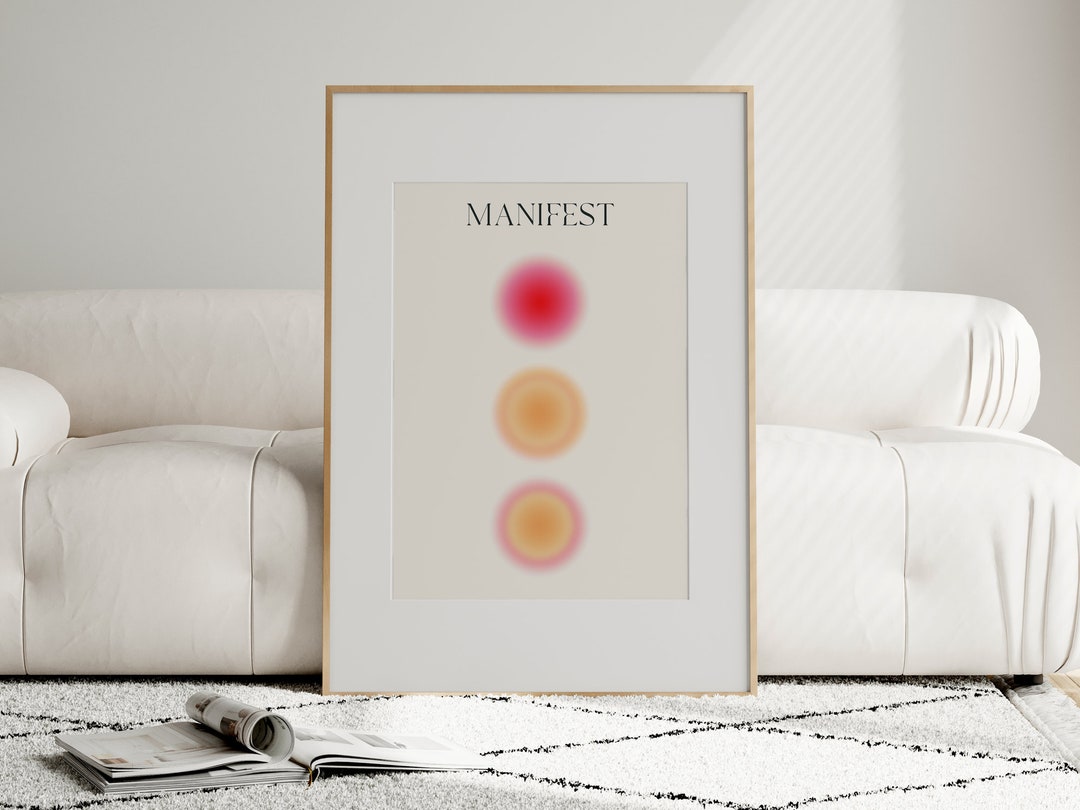 Manifest Poster Digital Download, Manifesting Wall Art, Law of ...