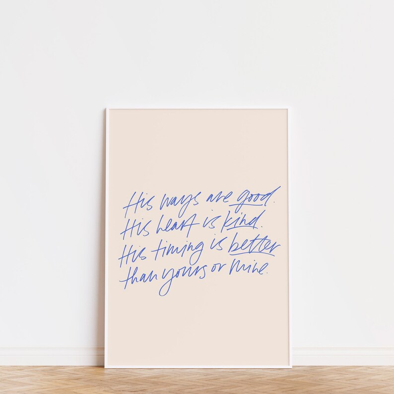 Jesus Quote Wall Art Print DIGITAL DOWNLOAD Modern Scripture Wall Art ...