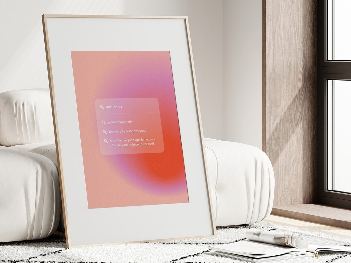 I Am a Beautiful Person Print, Trendy Feminine Positive Wall Art ...