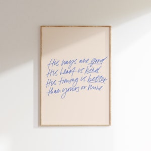 Jesus Quote Wall Art Print DIGITAL DOWNLOAD Modern Scripture Wall Art ...