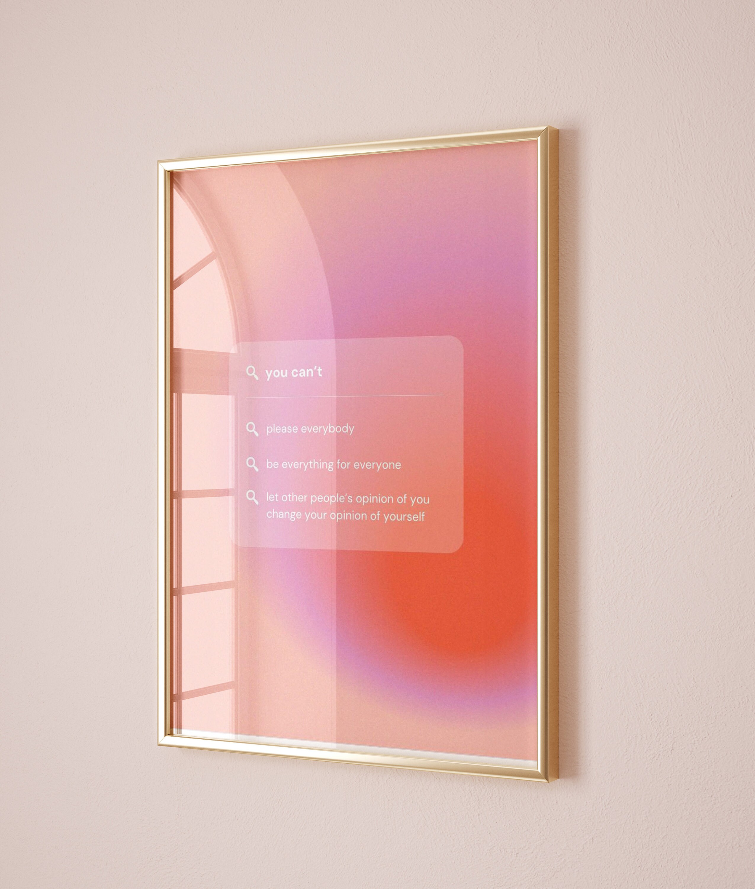 I Am a Beautiful Person Print, Trendy Feminine Positive Wall Art ...