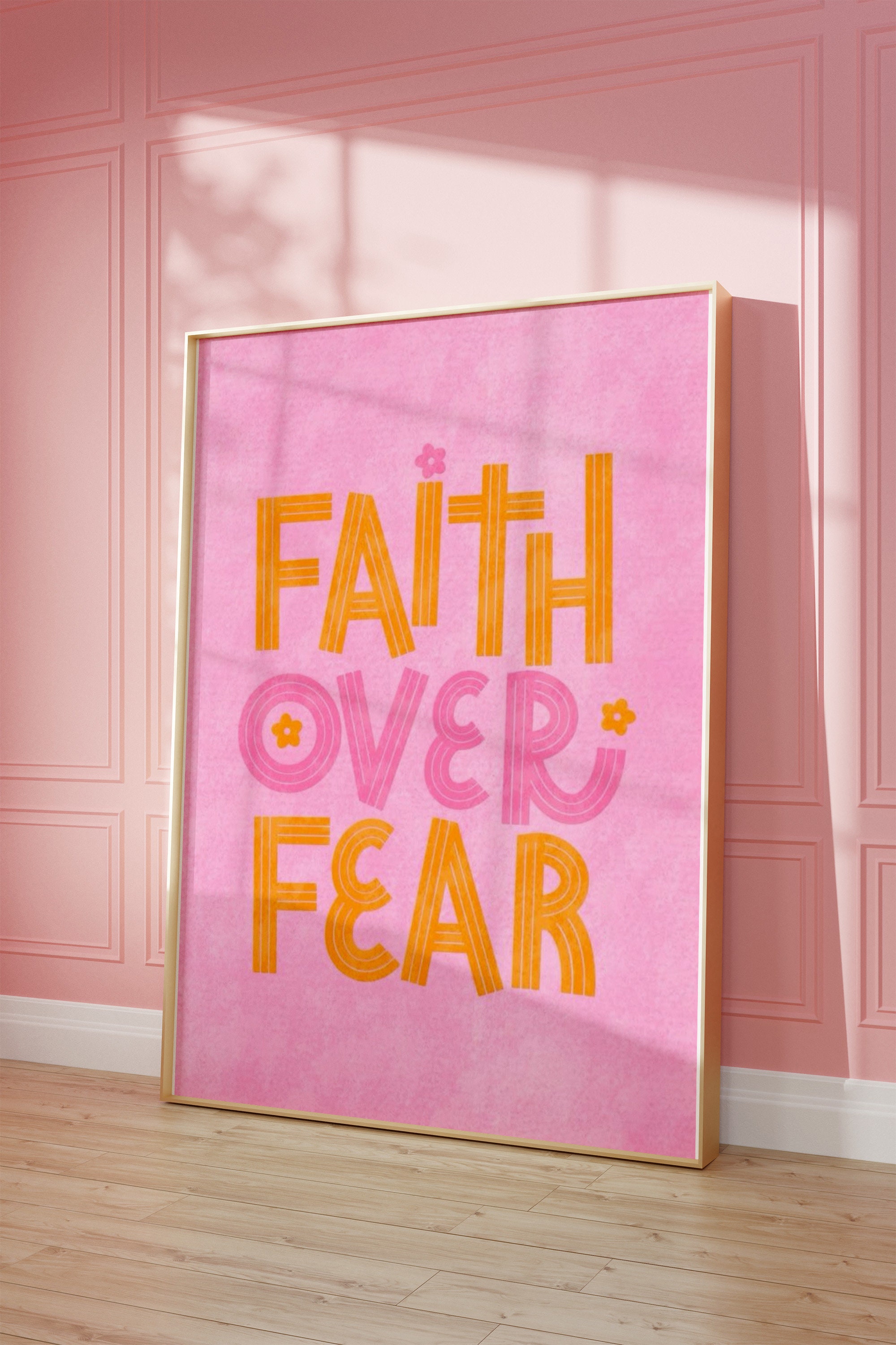 Preppy Pink Christian Wall Art DIGITAL DOWNLOAD Bible Verse Print ...