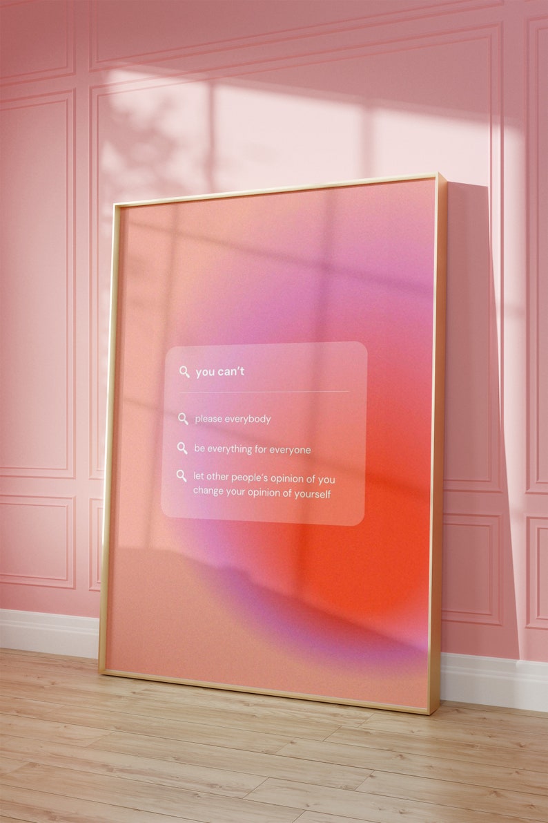 I Am a Beautiful Person Print, Trendy Feminine Positive Wall Art ...