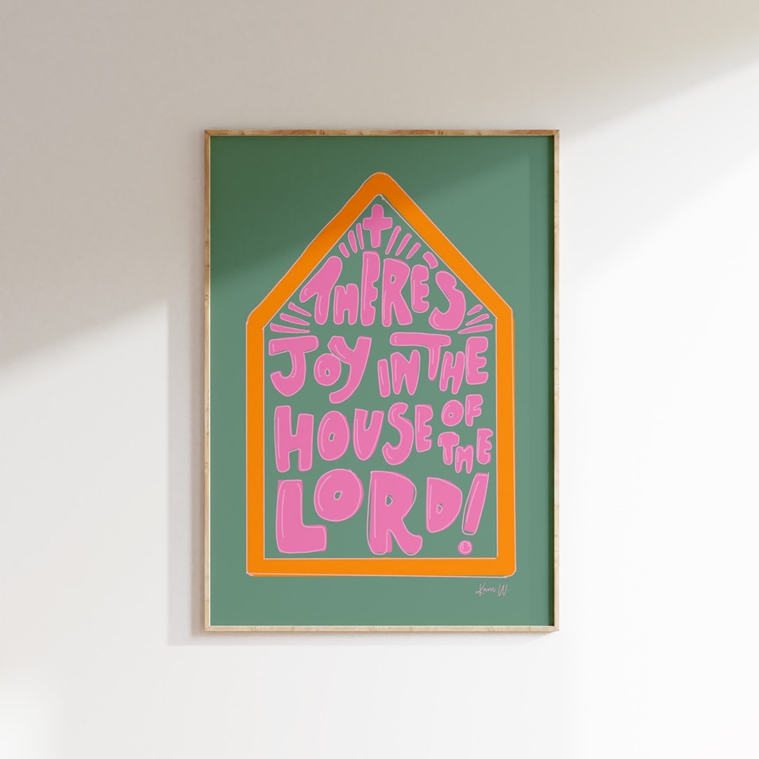 Colorful Christian Wall Art Bible Verse Print Modern Scripture Art ...