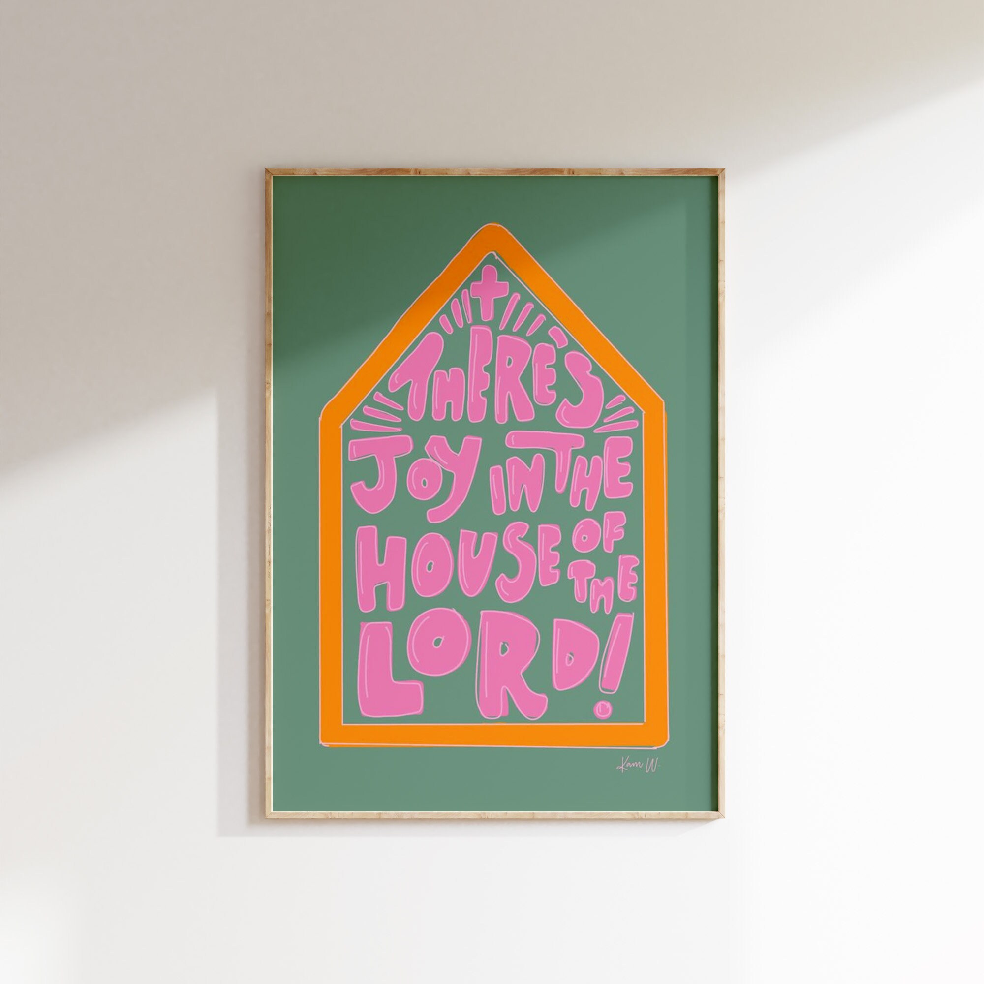 Colorful Christian Wall Art Bible Verse Print Modern Scripture Art ...