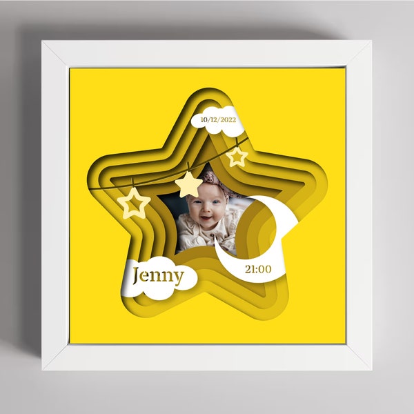 Star Shadow Box for Baby - Etsy