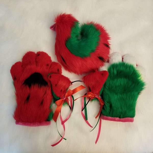 Furry Head and Paws and Tail - Etsy