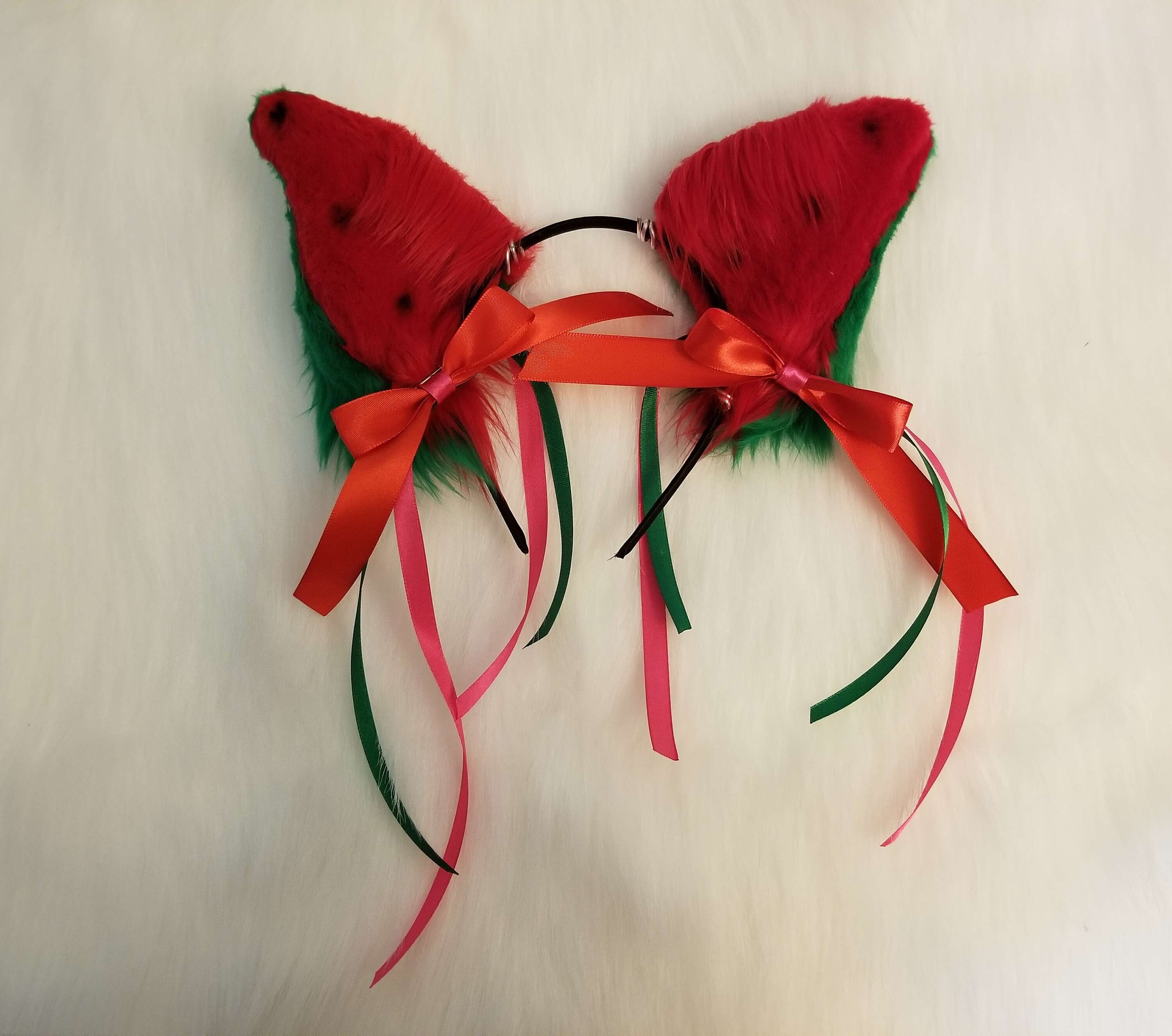 Watermelon Paws Husky Tail and Big Puppy Ears - Etsy