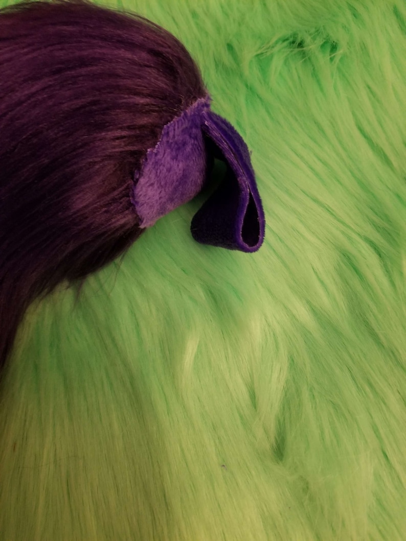 Red and Purple Cat Tail, Raccoon Tail and Paws - Etsy